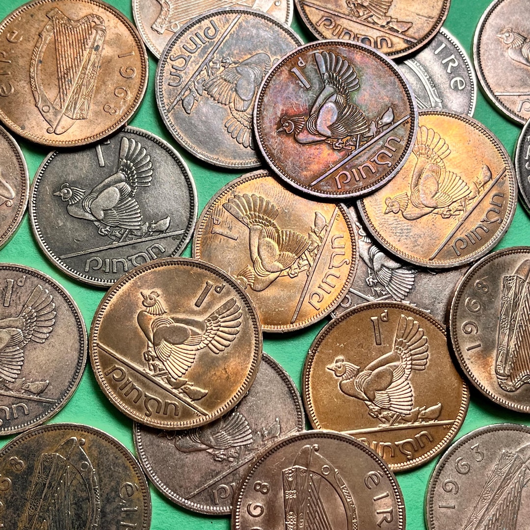 IRISH Hen and Chicks Large Bronze Penny—various Years/high Grade ...
