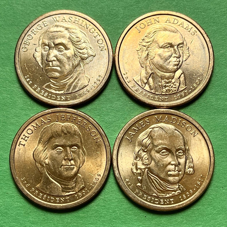 PICK Your President! Individual U.S. Presidential Golden Dollar Coins ...