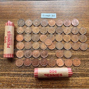 Canadian Royal Monarch Penny Roll (50)—several Types and Decades ...