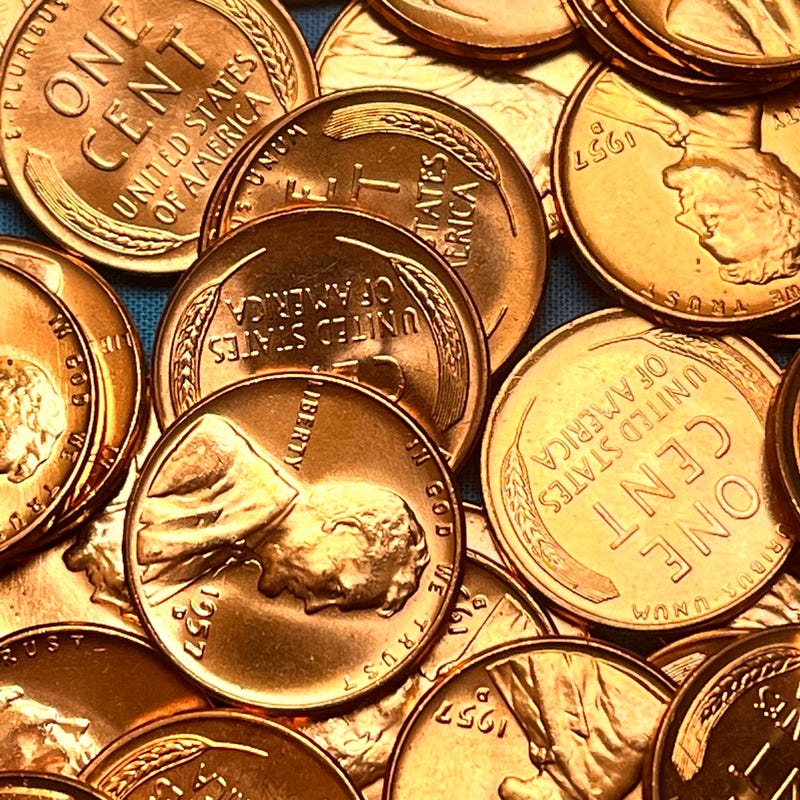 Grab Bag of Pennies - Etsy
