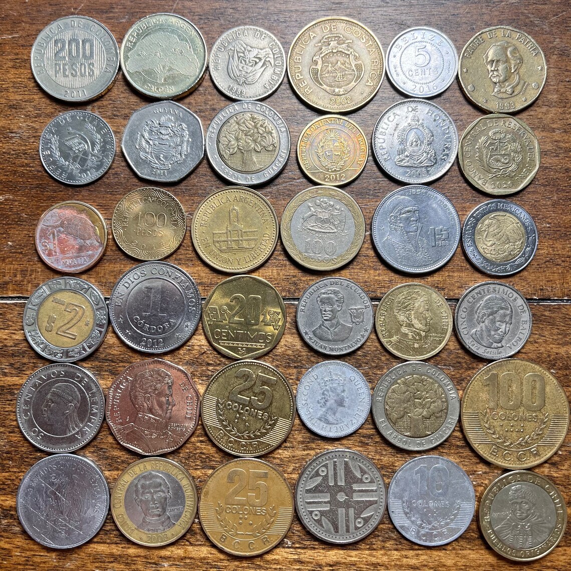 LATIN AMERICAN Sampler—12 (or 15) Unique Coins From Central/south ...