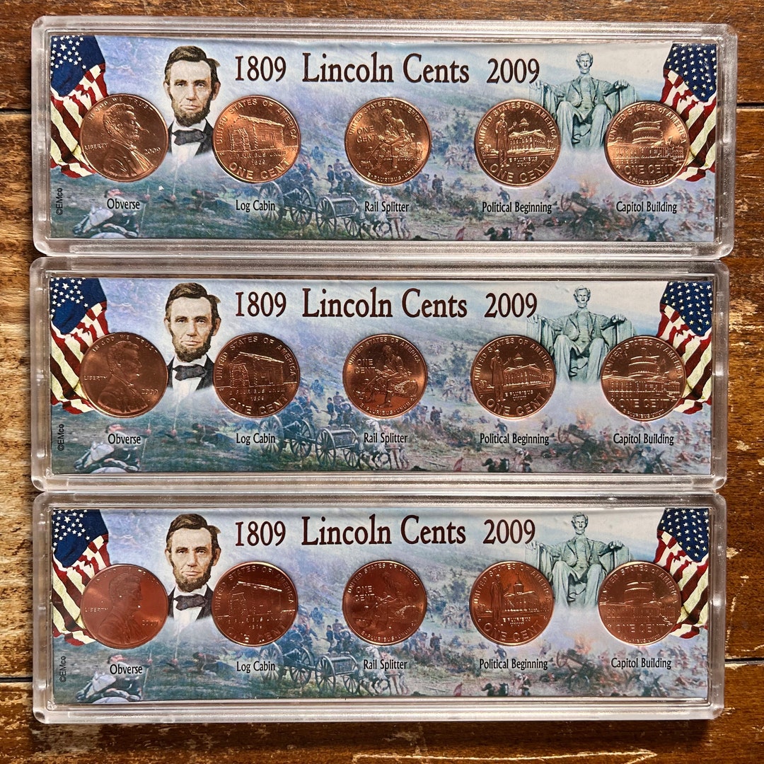 Lincoln 2009 Bicentennial Penny Collection With Brilliant, Uncirculated ...