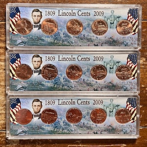 Lincoln 2009 Bicentennial Penny Collection With Brilliant, Uncirculated ...