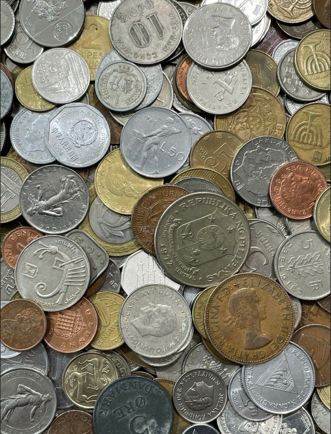 Half Pound Assorted World Coins With SIX Fun UPGRADE Options—read for ...