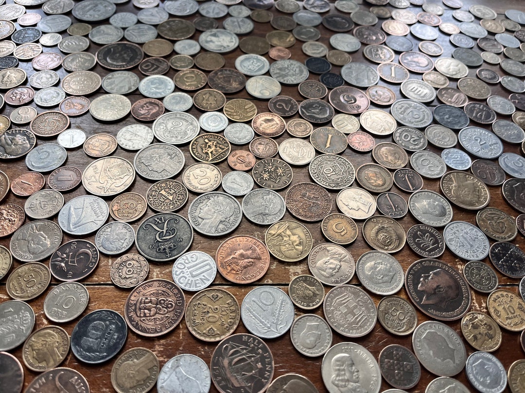 50 Old (60+ Years) World Coin Set (including US and SILVER) With ...