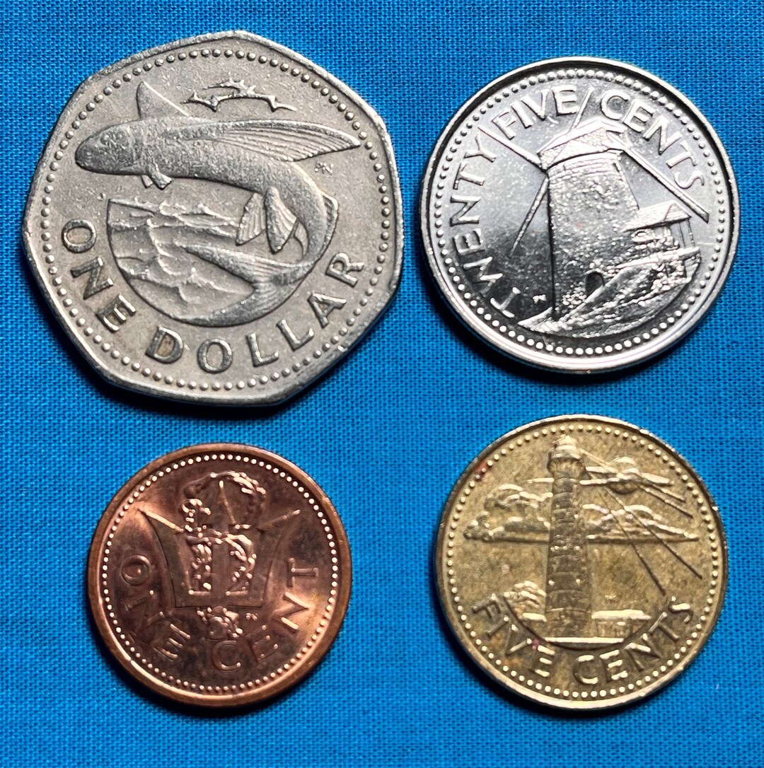 Tropical Barbados Rare 4 Coin Set, Various Years—high Grade/limited ...