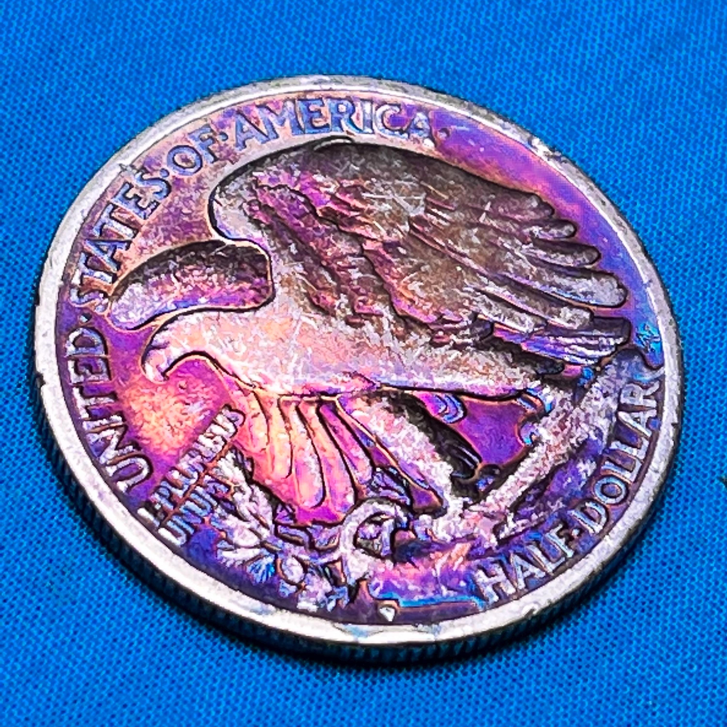 Inherited GORGEOUS One-of-a-kind NATURALLY Toned U.S. Walking Liberty ...