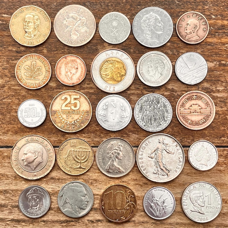 Different Countries Coins - Etsy