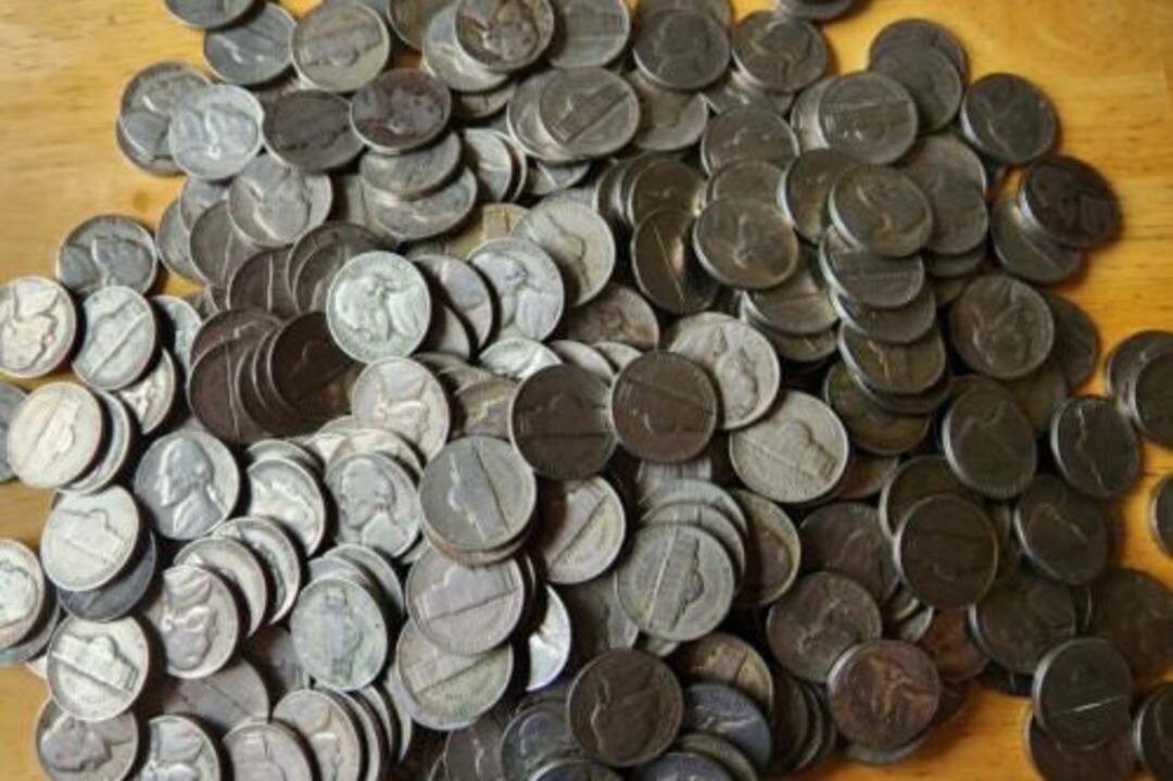 1938-1958 Old Jefferson Nickels, Lot of 5 to 40 full Roll With Bonus ...