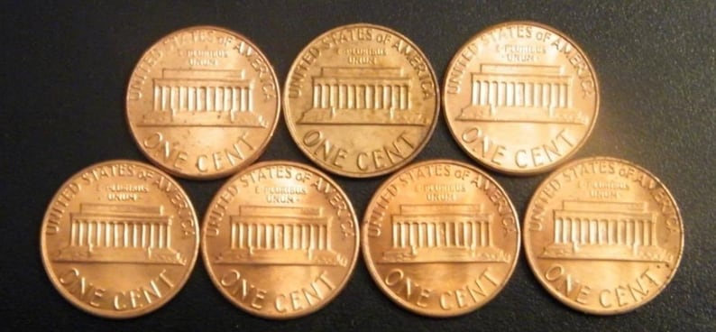 COMPLETE 1982 Seven Penny Sets in Coin Flips—quality Grade/limited ...