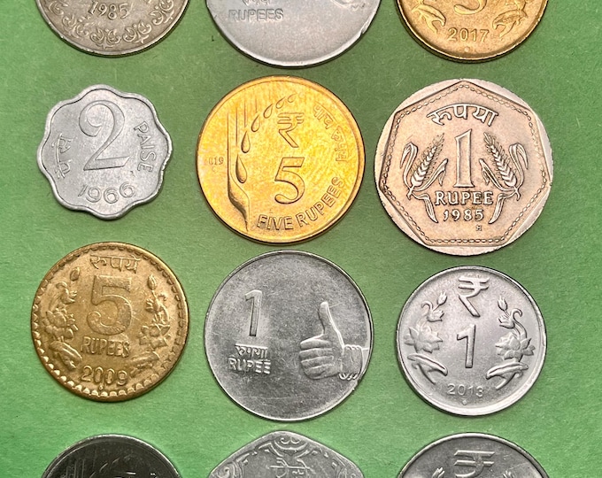12 Rare/vintage Indian Coin Set—limited Availability (shipping Included ...