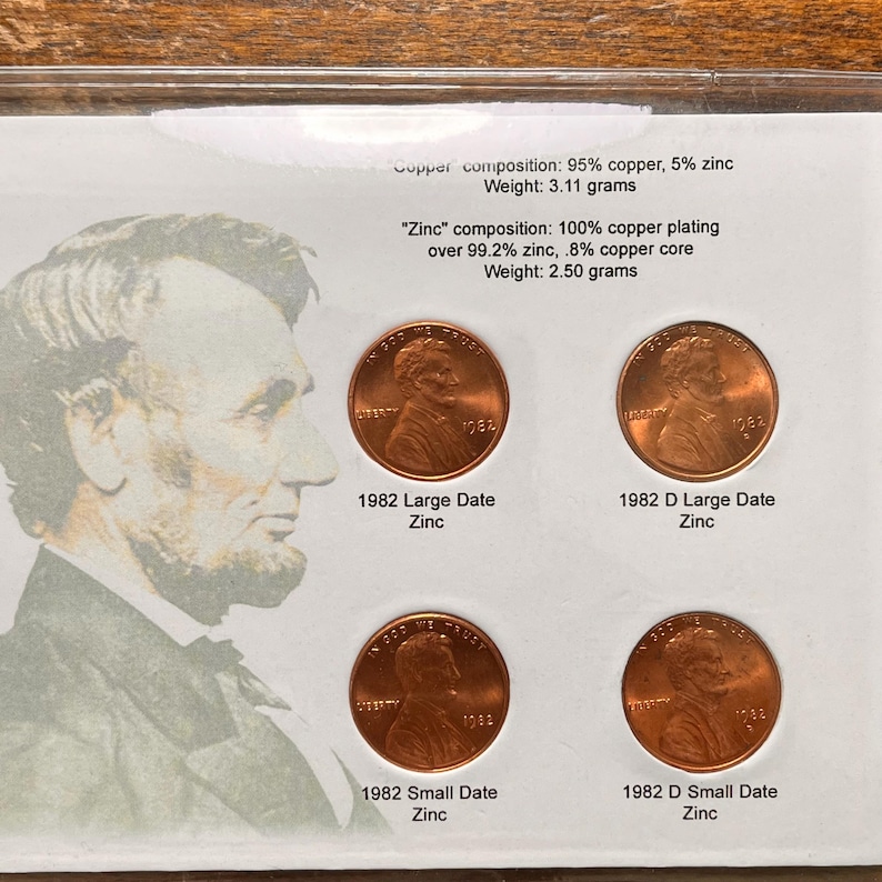 COMPLETE 1982 Seven Penny Sets in Collector Display—quality Grade ...