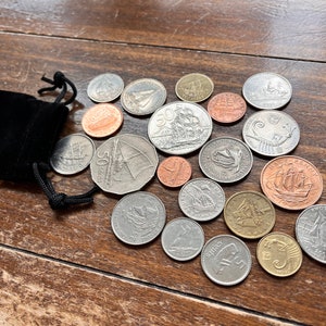 20 Unique Nautical/ship/boat-themed Coin Set in a Drawstring Pouch With ...