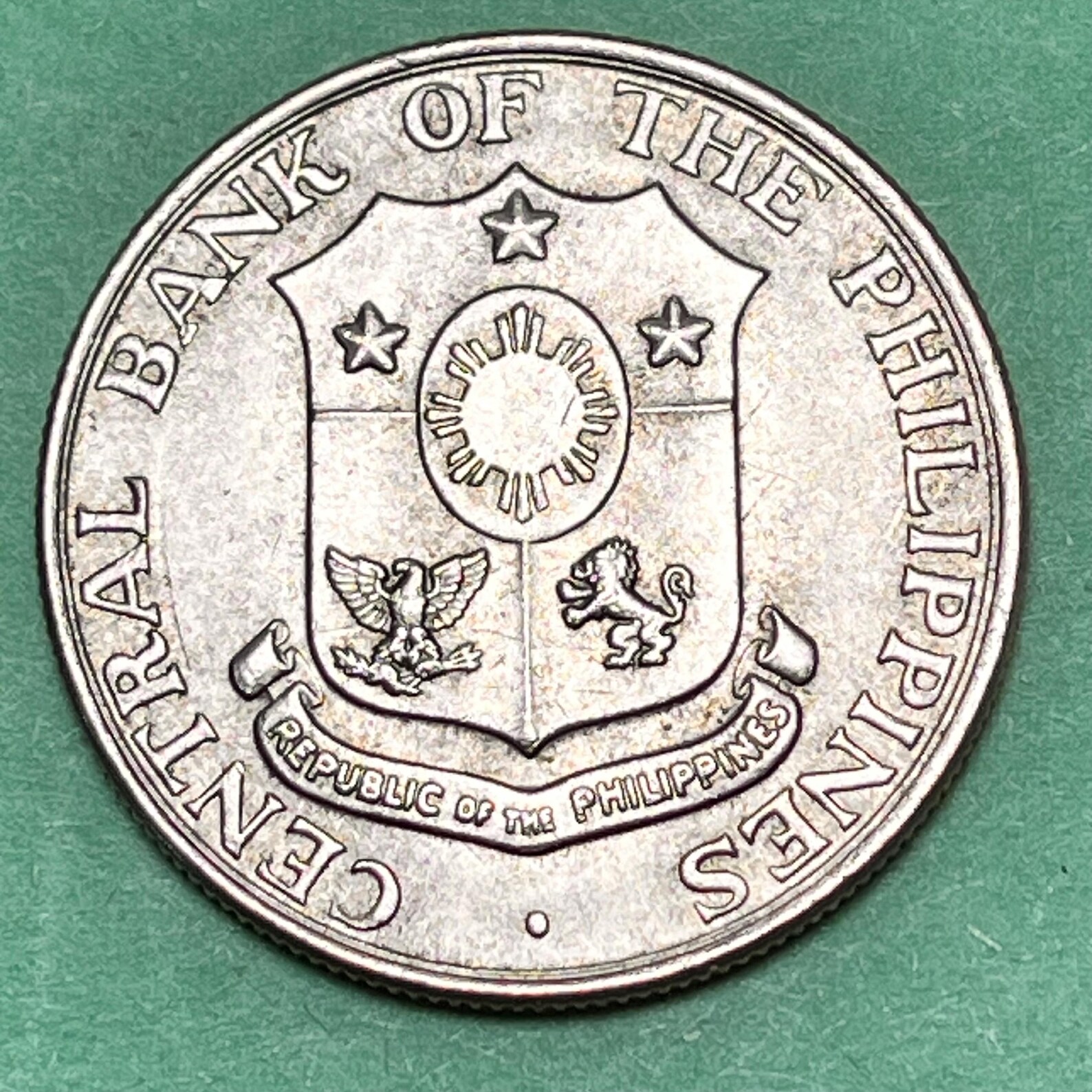 One FIRST Year (1958) Issue Large PHILIPPINES 50 Centavos Coin ...