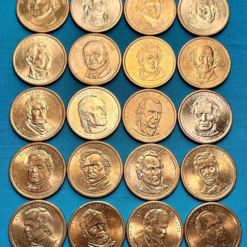 President 1 Dollar Coin - Etsy