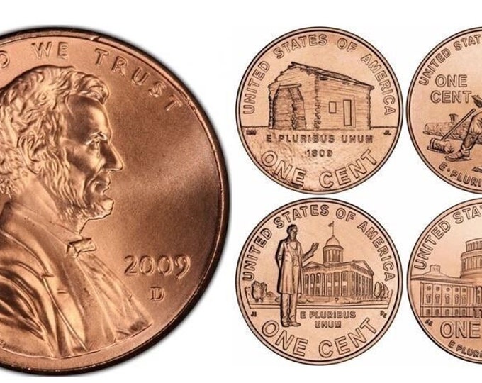 2009 Lincoln Bi Centennial Penny's You Will Receive All 8 Coins in the ...