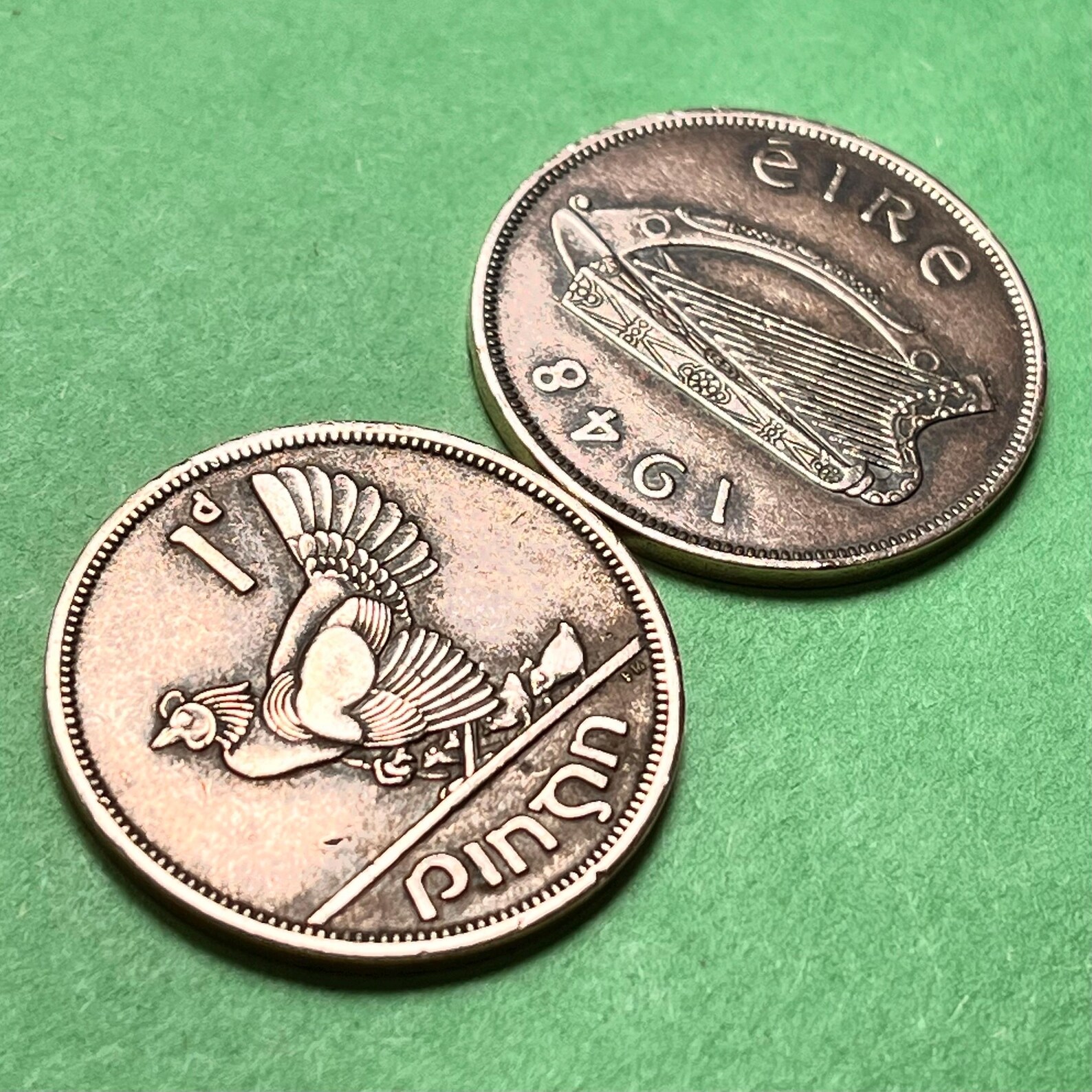 IRISH Hen and Chicks Large Bronze Penny—various Years/high Grade ...