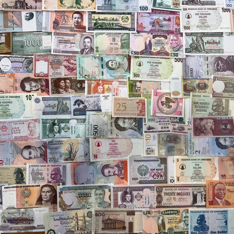 Vintage World Banknotes - Etsy