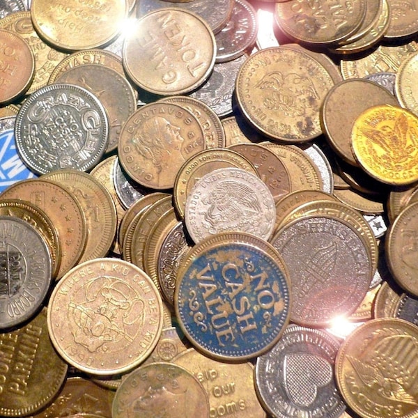 Vintage Arcade Tokens - Etsy