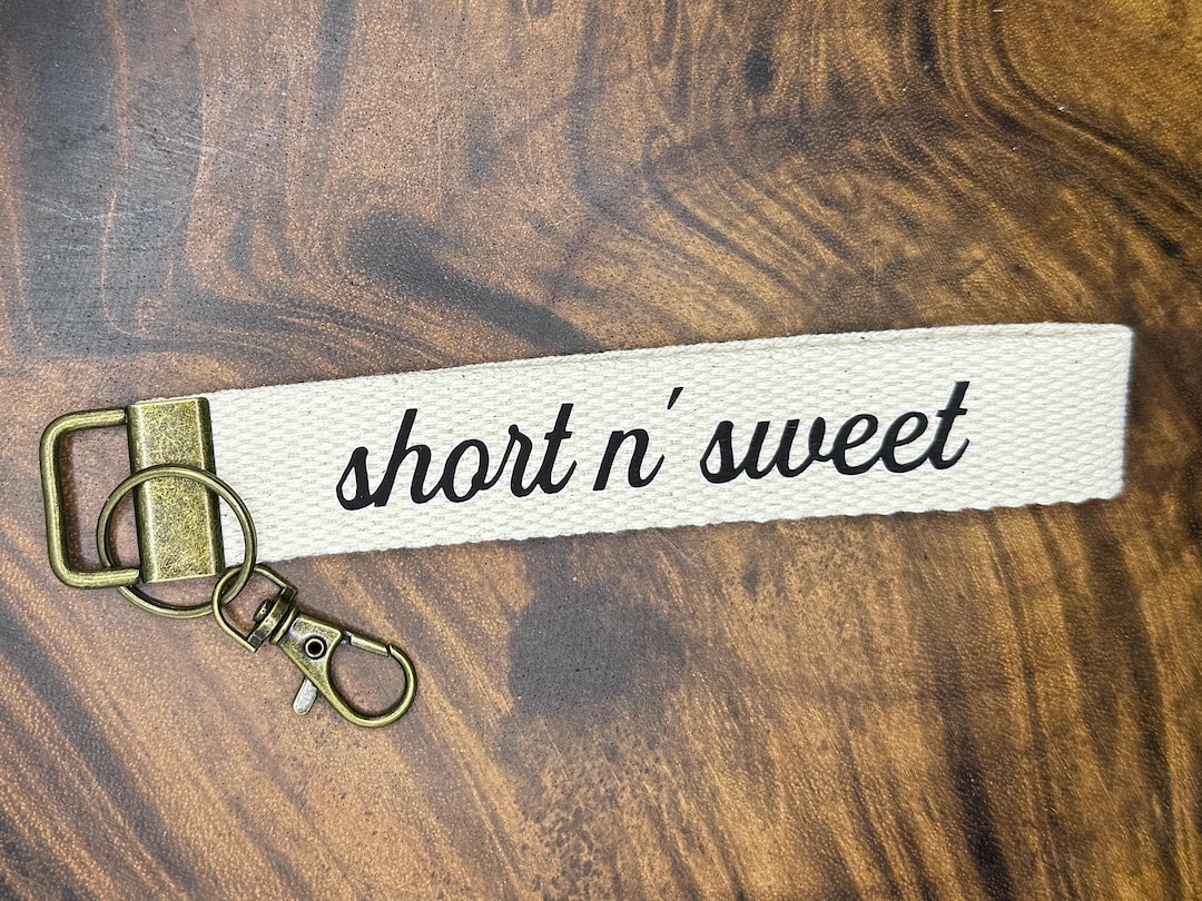 Short N' Sweet Keychain: Handmade Personalizable Wristlet - Etsy