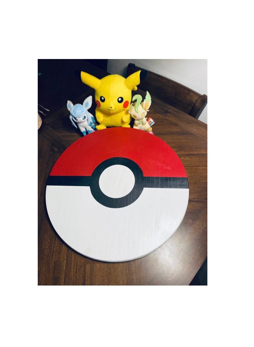 Pokeball Wooden Sign Pokémon - Etsy