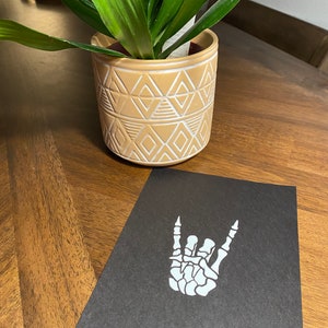 Rock On, Devil Horns, Skeleton Hand Decal Sticker - Etsy