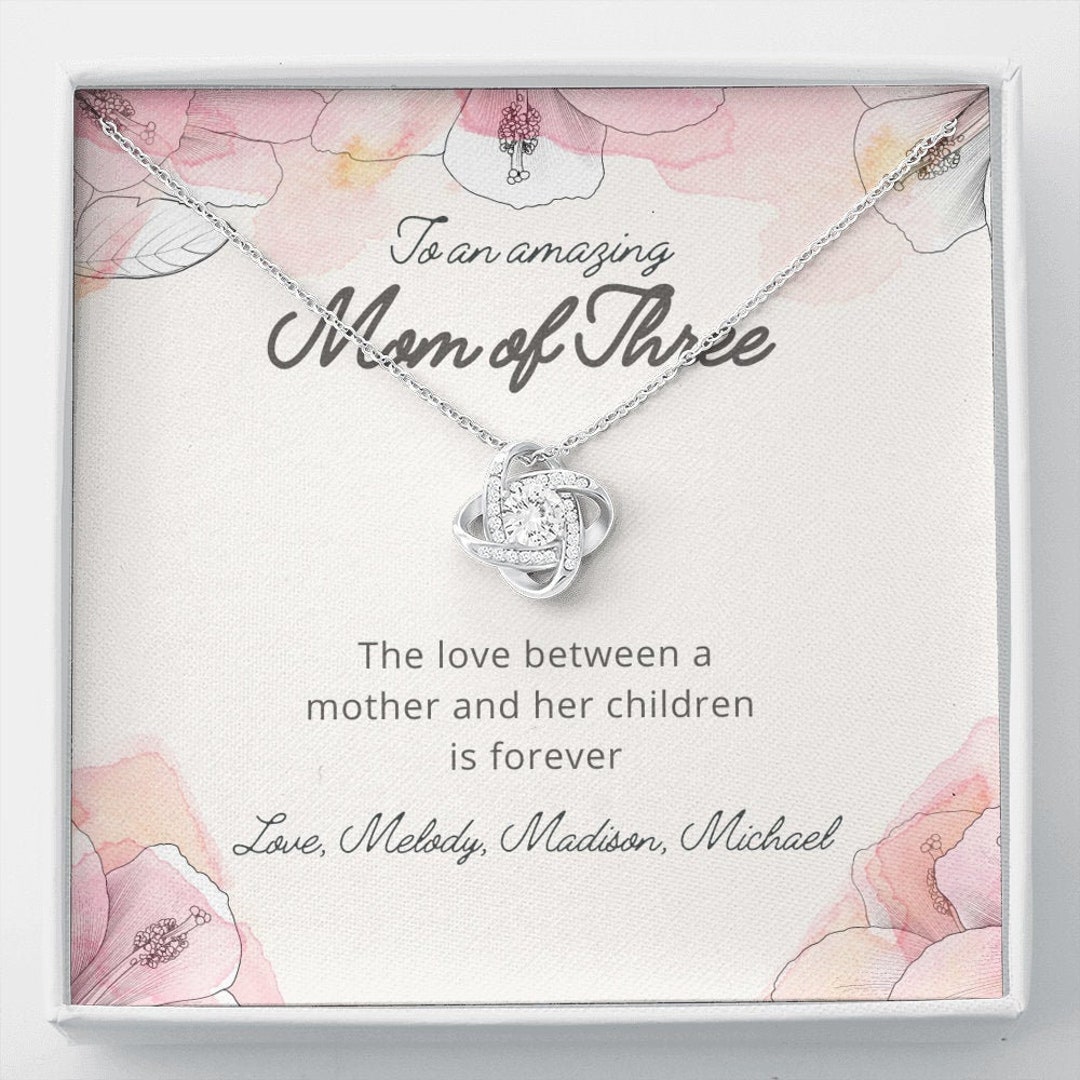 Personalisierte Mutter von 1 3 2 4 Töchter Halskette Mutter Tochter ...