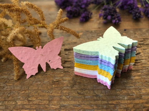 Seed Paper Shapes Eco Friendly Seed Paper Favours Plantable - Etsy