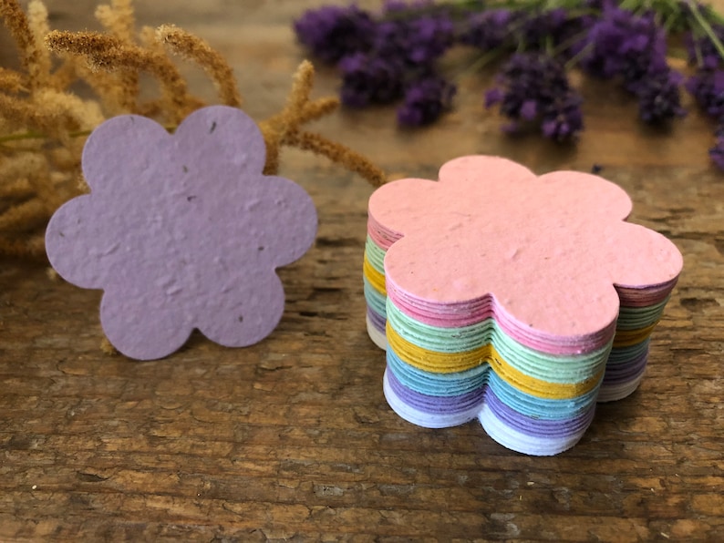 Seed Paper Shapes Eco Friendly Seed Paper Favours Plantable - Etsy UK