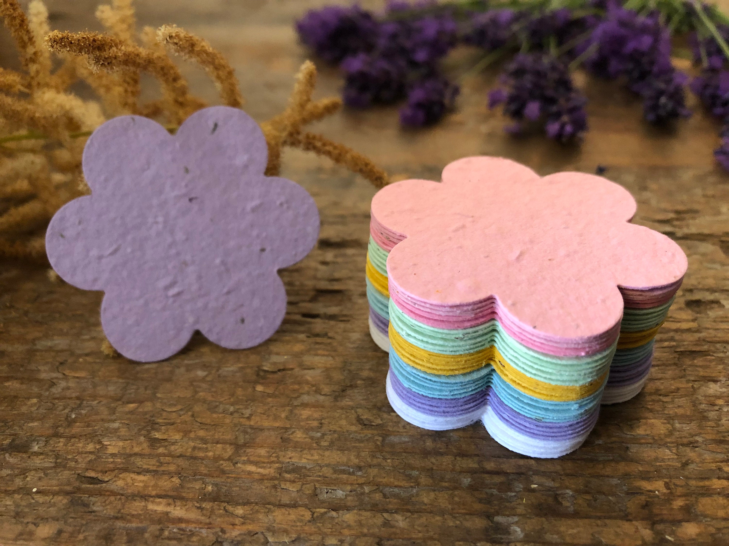 Seed Paper Shapes Eco Friendly Seed Paper Favours Plantable - Etsy UK