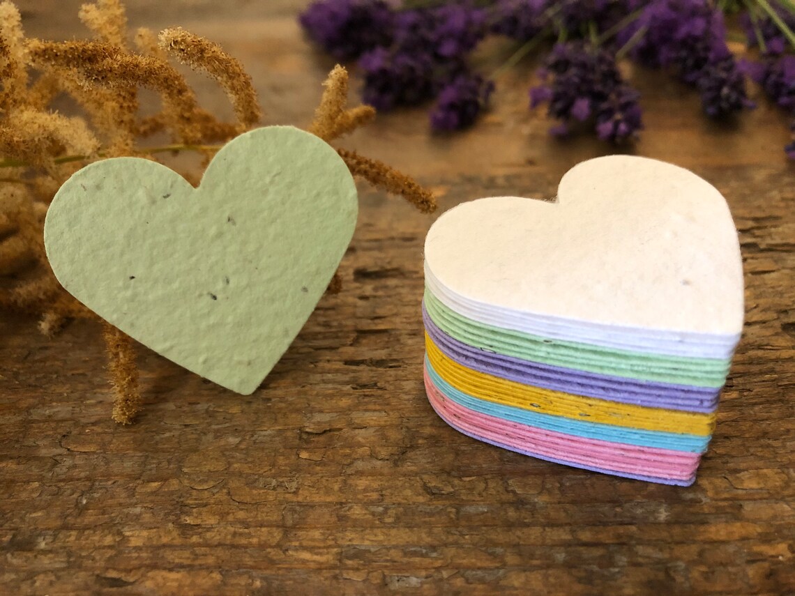 Seed Paper Shapes, Eco Friendly Seed Paper Favours, Plantable Paper ...