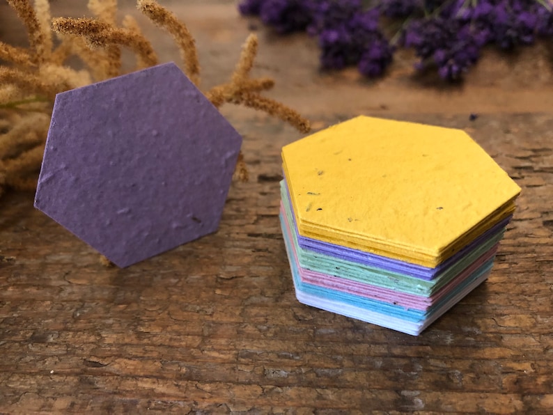 Seed Paper Shapes Eco Friendly Seed Paper Favours Plantable - Etsy UK