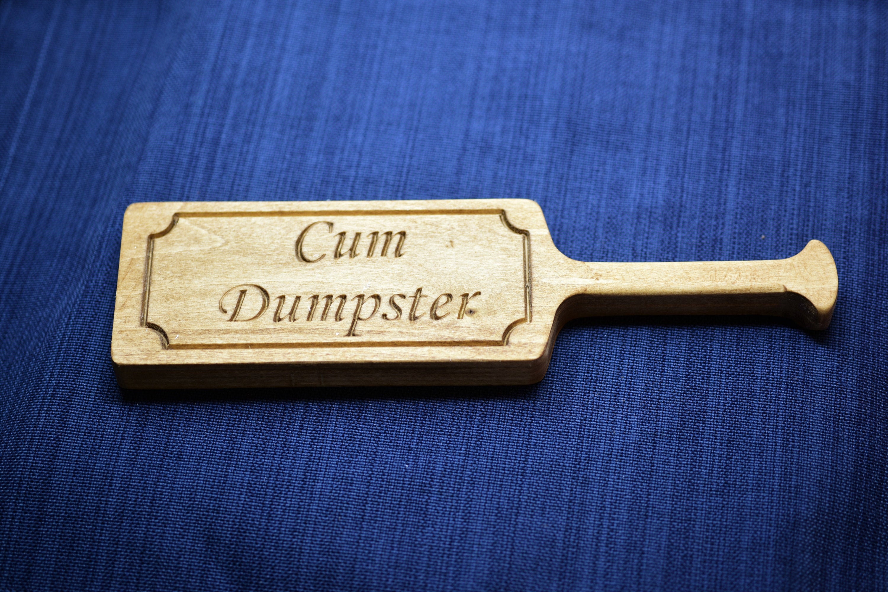 Cum Dumpster BDSM Lil Smacker Wood Paddle Spanking Paddle - Etsy
