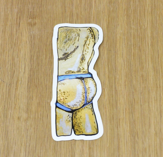 Jockstrap Sexy Ass Vinyl Sticker Butt Booty Sticker Male Etsy