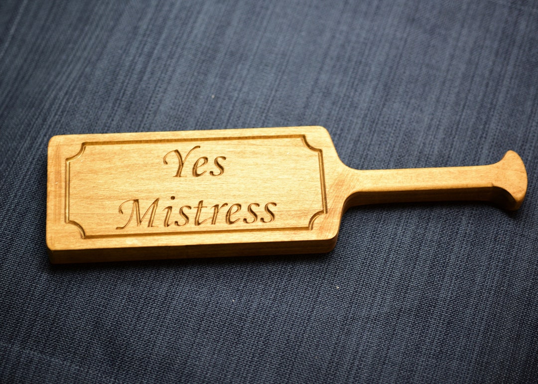 Yes Mistress Bdsm Lil Smacker Wooden Paddle Spanking Paddle Etsy