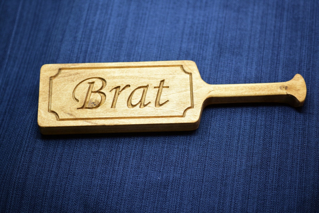 Brat Bdsm Lil Smacker Wood Paddle Spanking Paddle Discipline Smacker