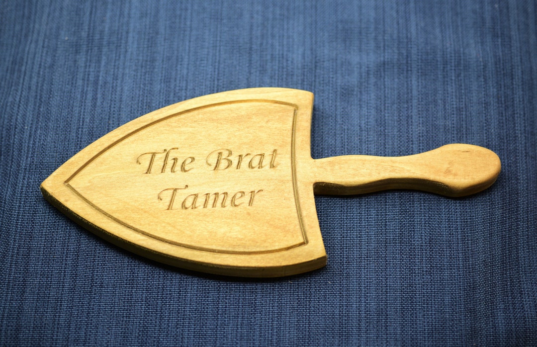 The Brat Tamer Lil Thwacker Wood Paddle Spanking Paddle Discipline