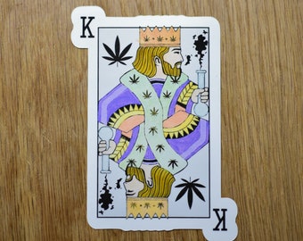 Playing Card Sticker | Etsy