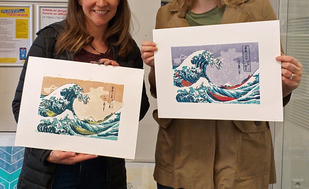 Make Your Own Japanese Print the Great Wave off Kanagawa - Etsy
