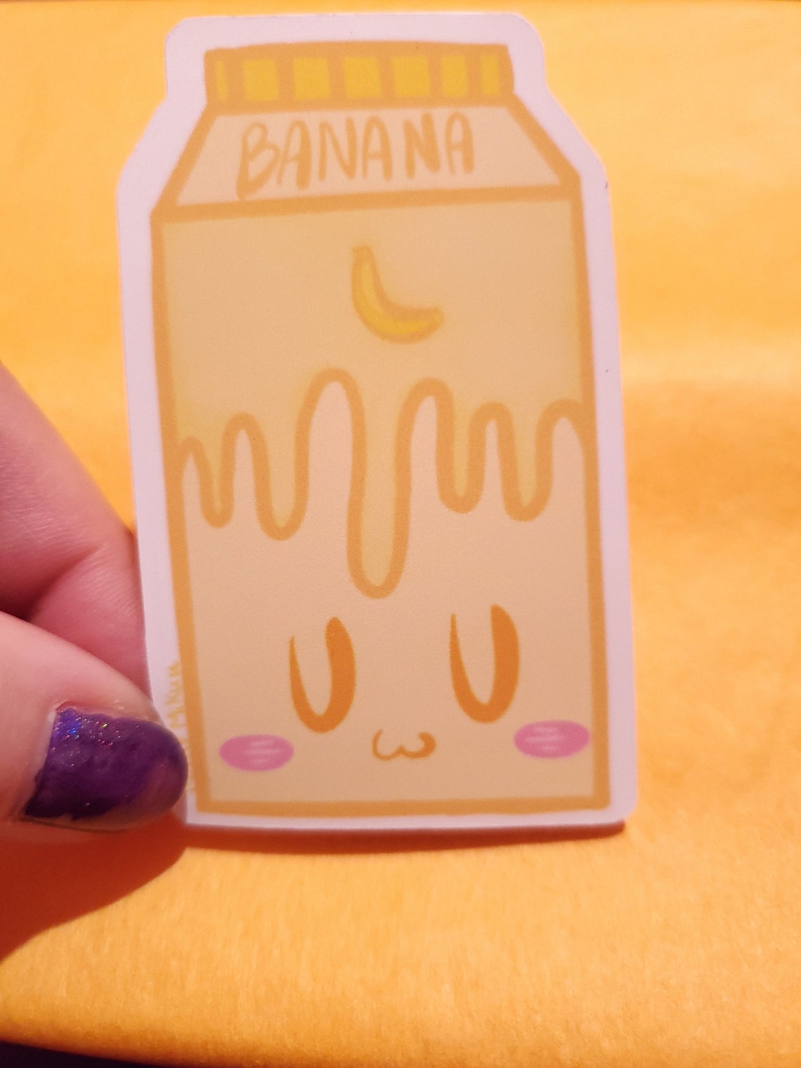 Kawaii Banana Milk Stickers - Etsy