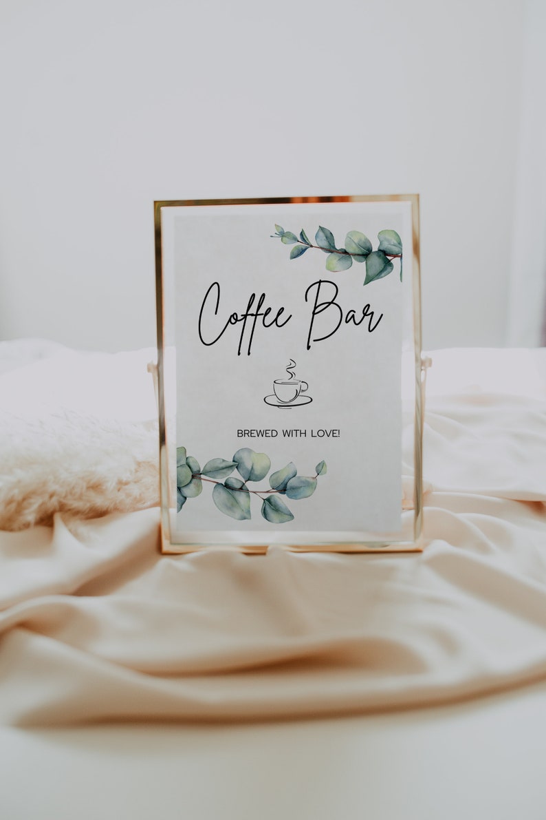 Coffee Bar Menu Coffee Menu Coffee Bar Menu Sign Coffee - Etsy