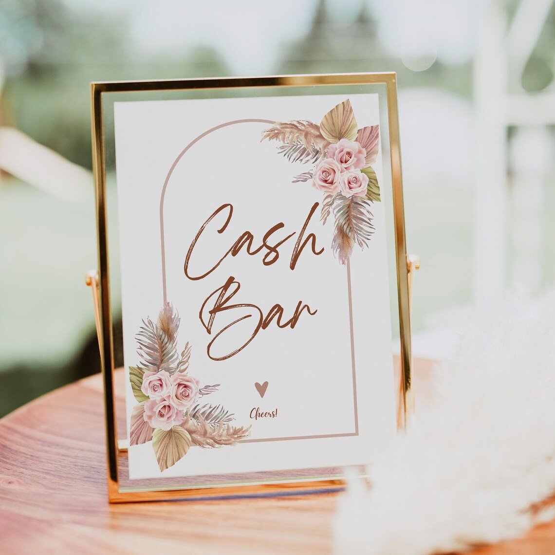 Cash Bar Sign | Minimalist Cash Bar Sign | Cash Bar Sign Printable ...
