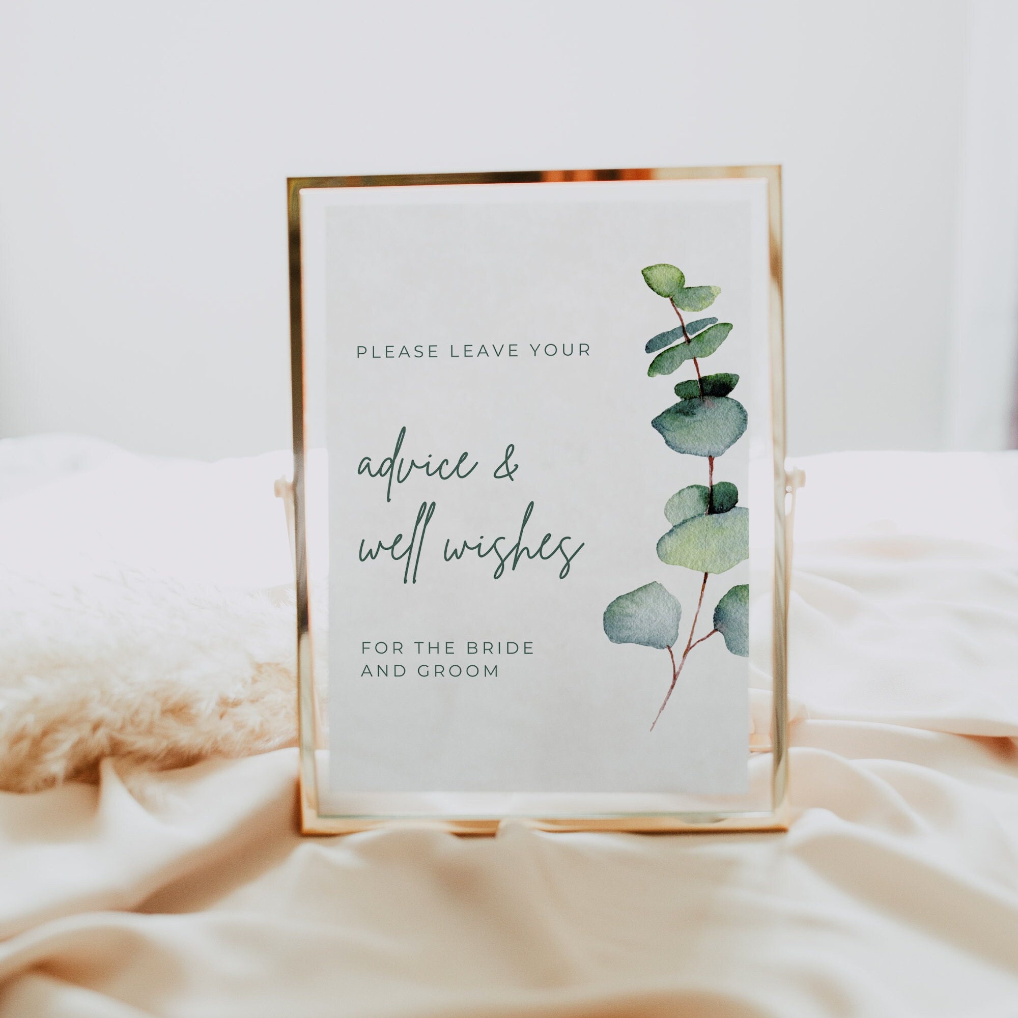 Advice and Wishes Wedding Sign | Leave Well Wishes | Advice and Wishes ...