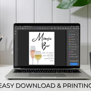 Cash Bar Sign | Minimalist Cash Bar Sign | Cash Bar Sign Printable ...