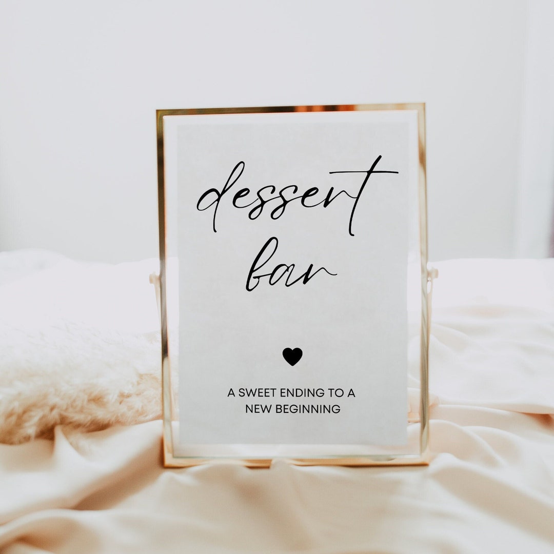 Dessert Bar Sign | Dessert Bar Sign Printable | Dessert Bar Sign ...