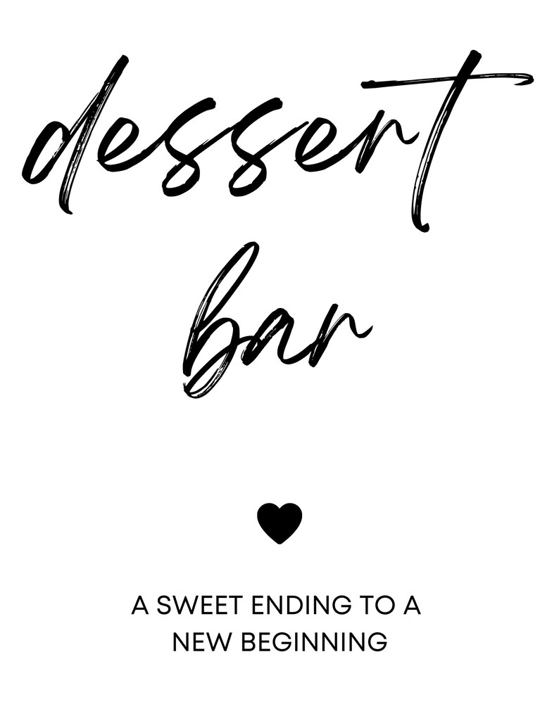 Dessert Bar Sign Dessert Bar Sign Printable Dessert Bar - Etsy
