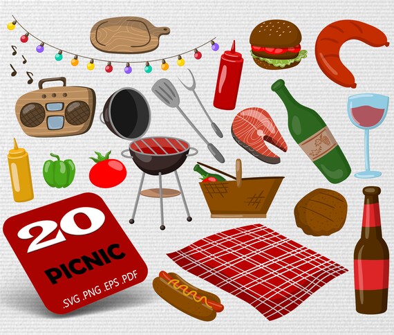 Picnic Svgfamily Picnic SVG Filepicnic Svgmeat Svgfood | Etsy