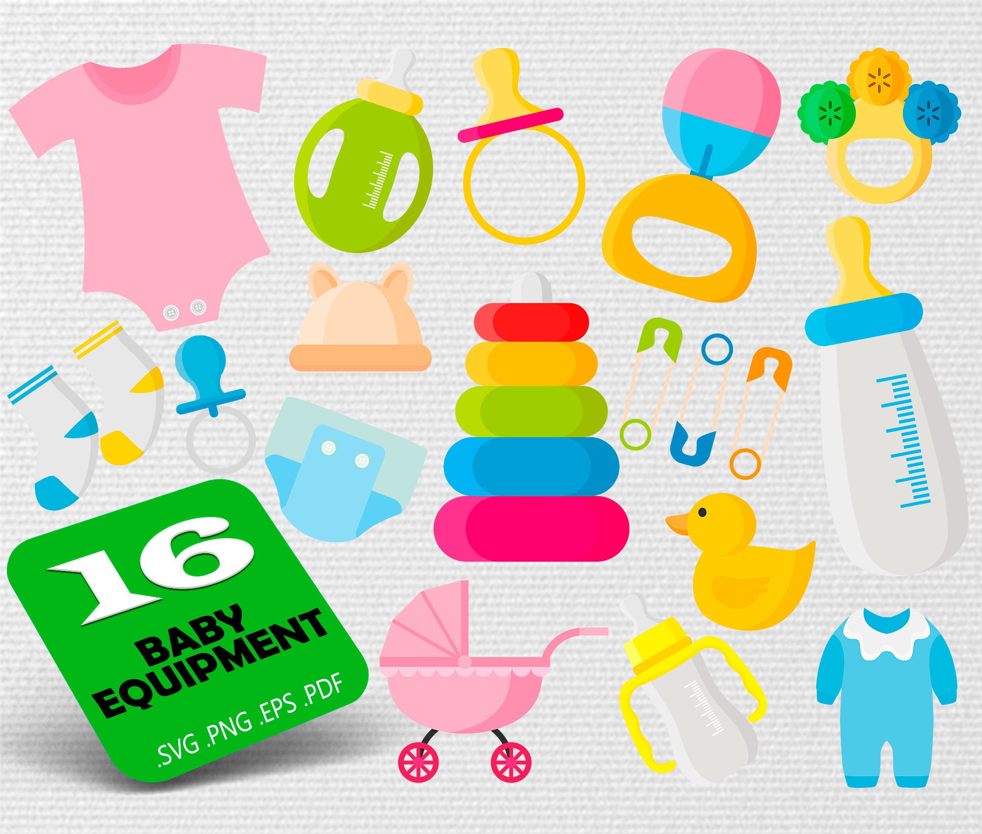 Baby Equipment Svg,baby SVG Bundle, Baby Silhouette Svg, Baby Onesie ...