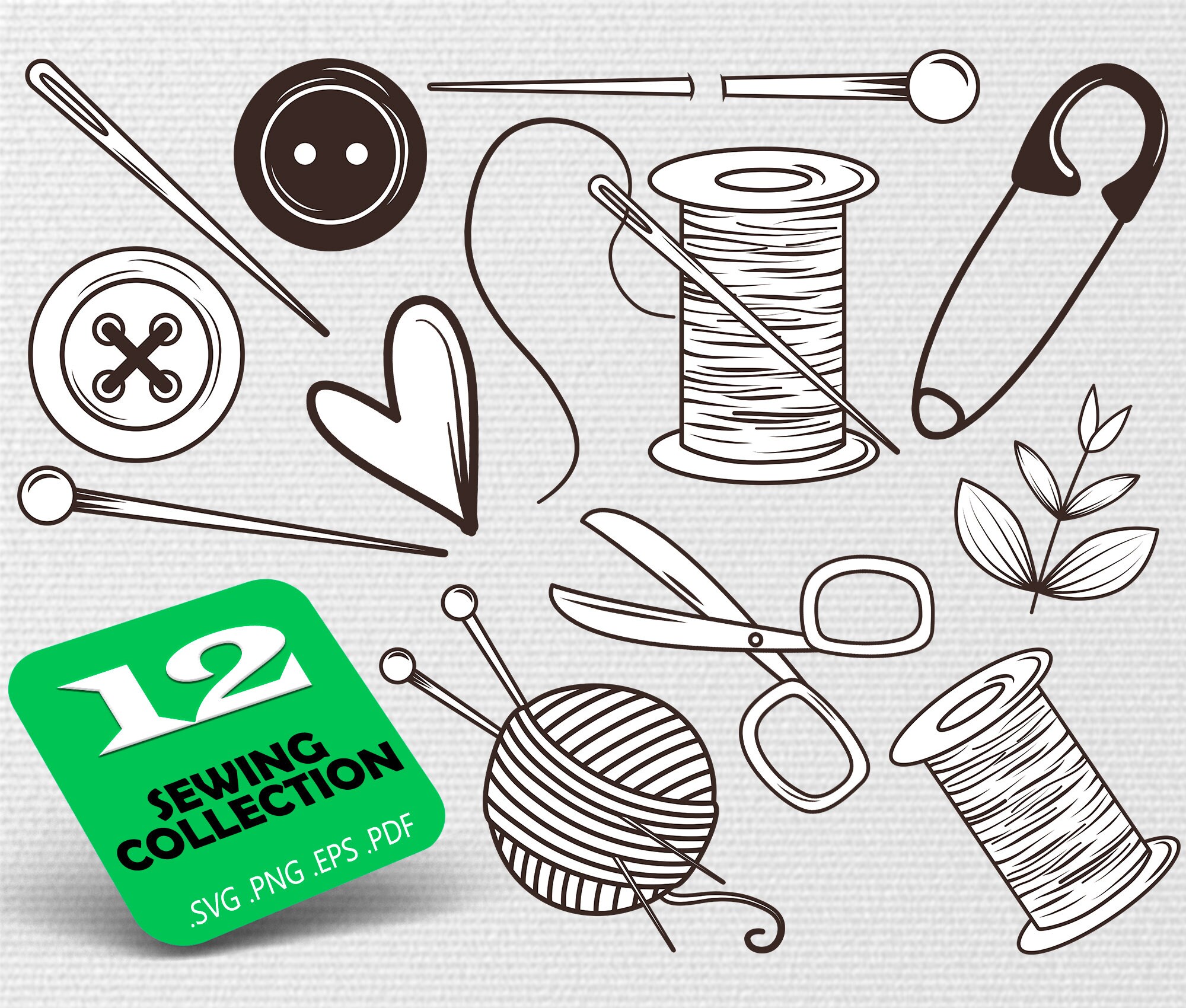 Sewing Collection Svg,sew Bundle Svg,sew Svg,sewing Svg,craft Svg ...