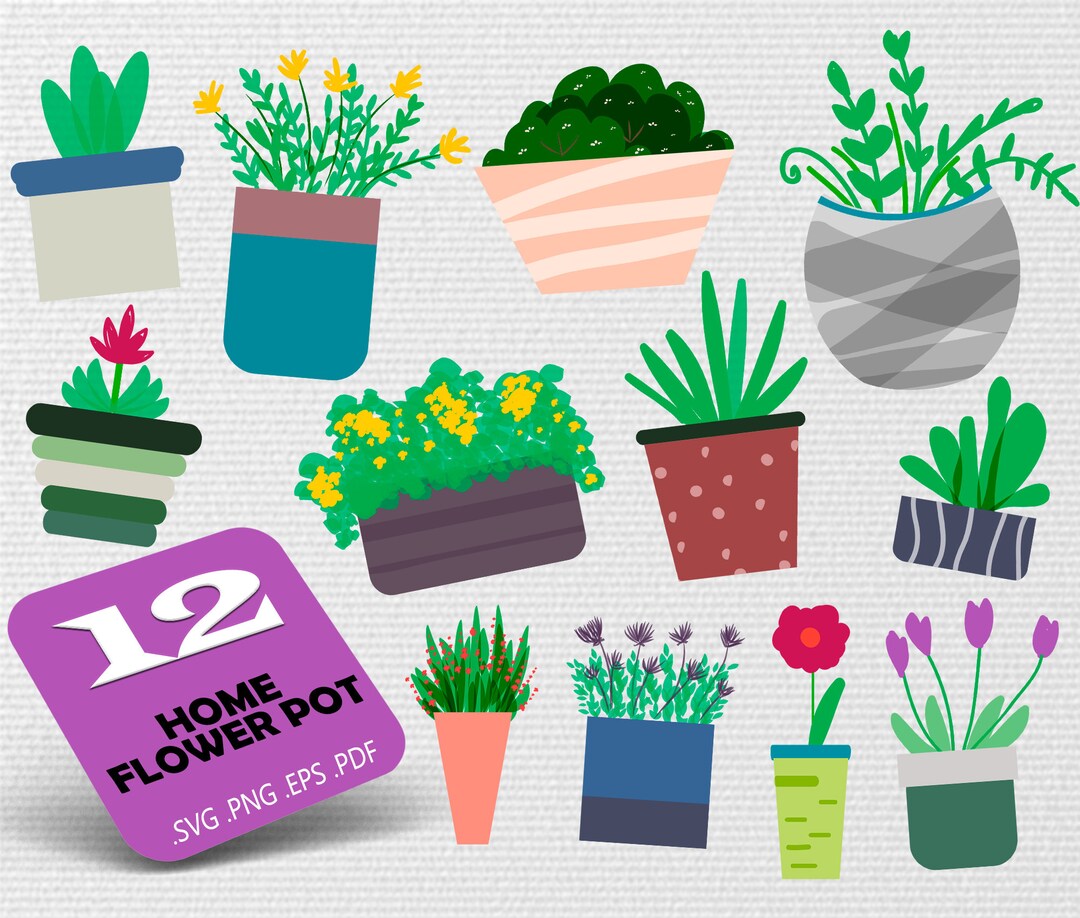 Home Flowerpot Svg,plant Pot Svg, Plant Garden Icons Svg, Seed Svg ...